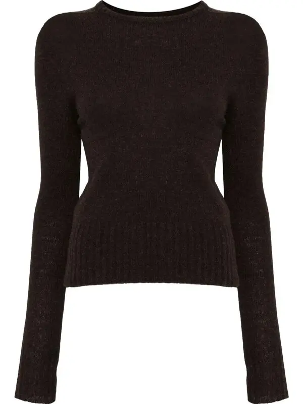 LEMAIRE Crew-neck Jumper - Brown