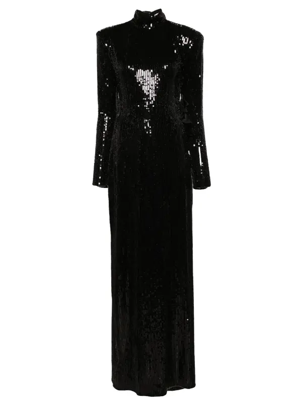 THE NEW ARRIVALS ILKYAZ OZEL Pandora Maxi Dress - Black