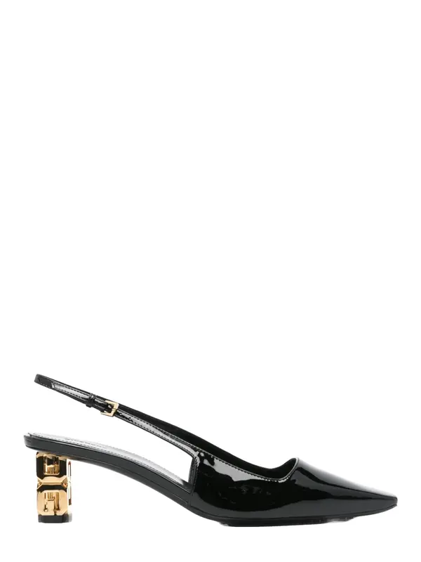 Givenchy 50mm G Cube Slingback Pumps - Black