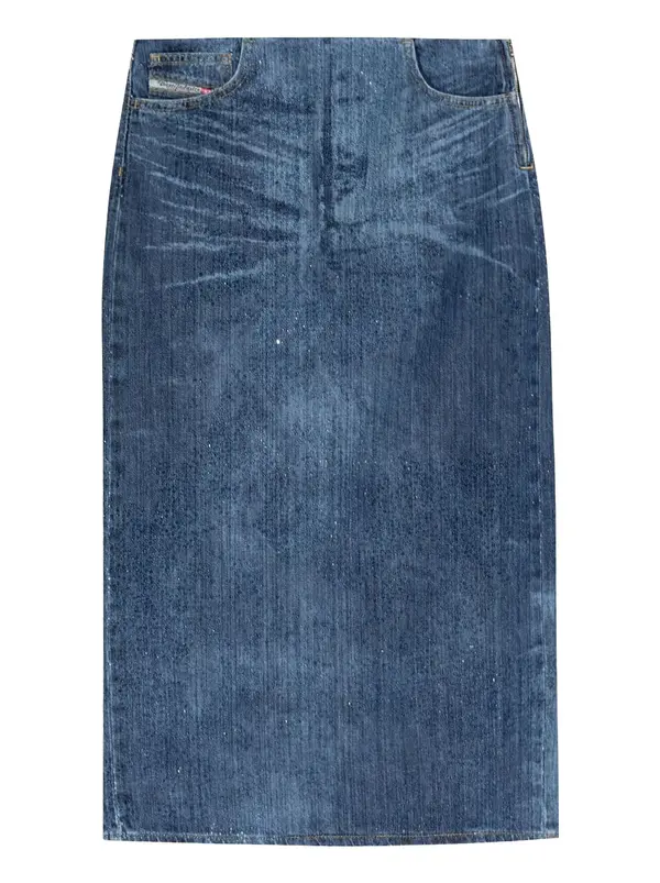 DIESEL® De-pra-s3 Midi Skirt - Blue
