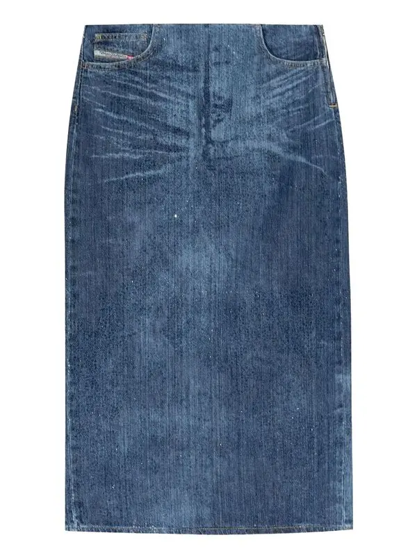 DIESEL® De-pra-s3 Midi Skirt - Blue