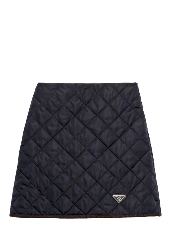 Prada Lightweight Re-nylon Miniskirt - Blue