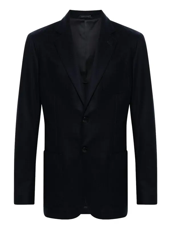 Giorgio Armani Felted Blazer - Blue