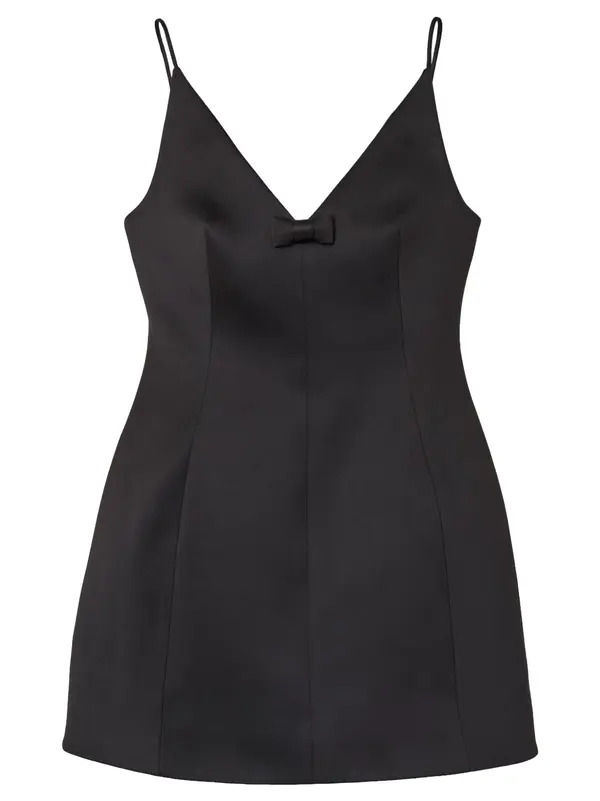 Marc Jacobs Satin Bow Mini Dress - Black