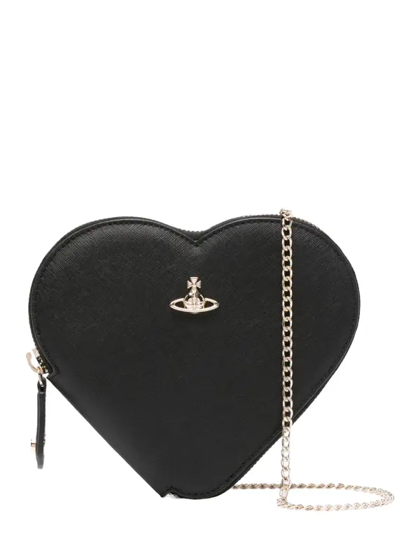 VIVIENNE WESTWOOD Heart Crossbody Bag - Black