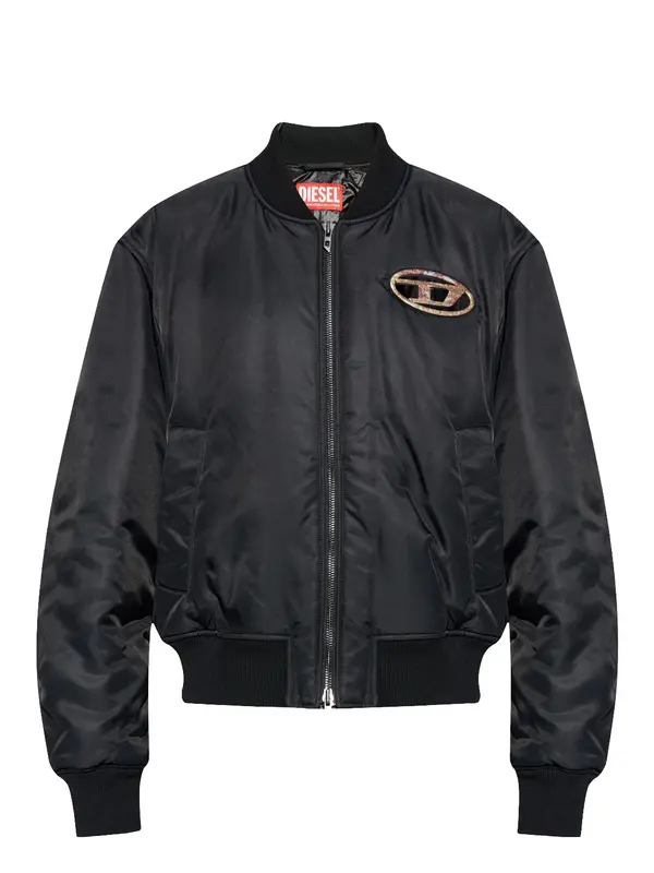 Diesel J-milles-rugg Bomber Jacket - Black