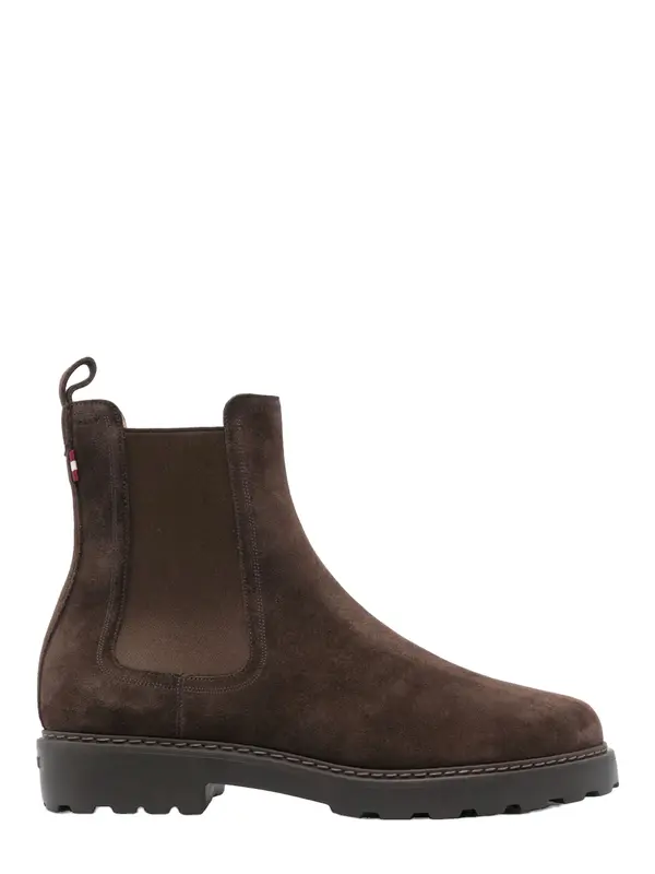 Bally Suede Chelsea Boots - Brown