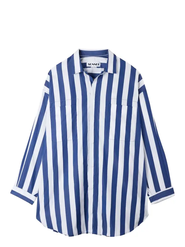 Sunnei Striped Shirt - Blue