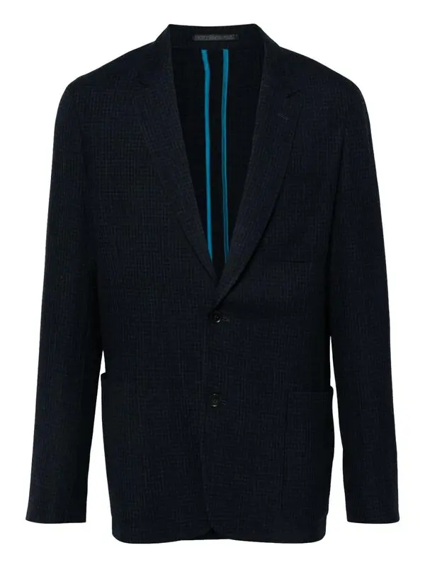 Paul Smith Check-pattern Blazer - Black