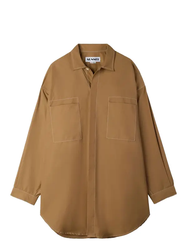 Sunnei Oversized Shirt - Brown