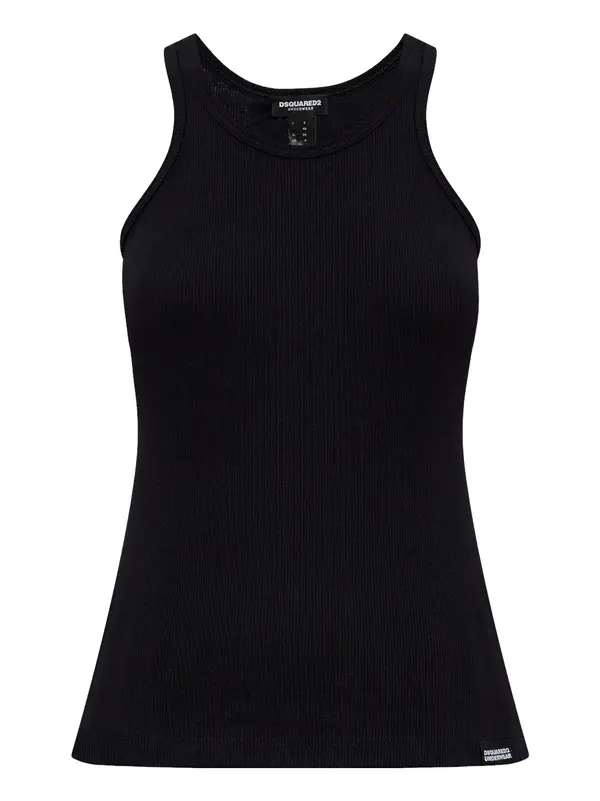 Dsquared2 Logo-appliqué Tank Top - Black