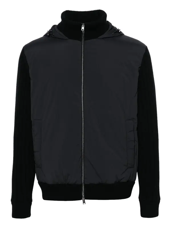 Herno Panelled Cardigan - Blue