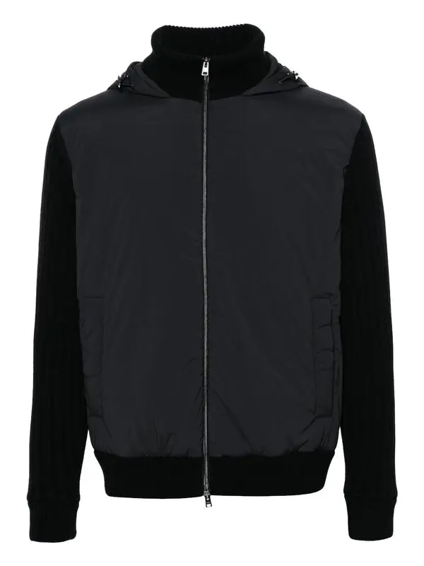 Herno Panelled Cardigan - Blue