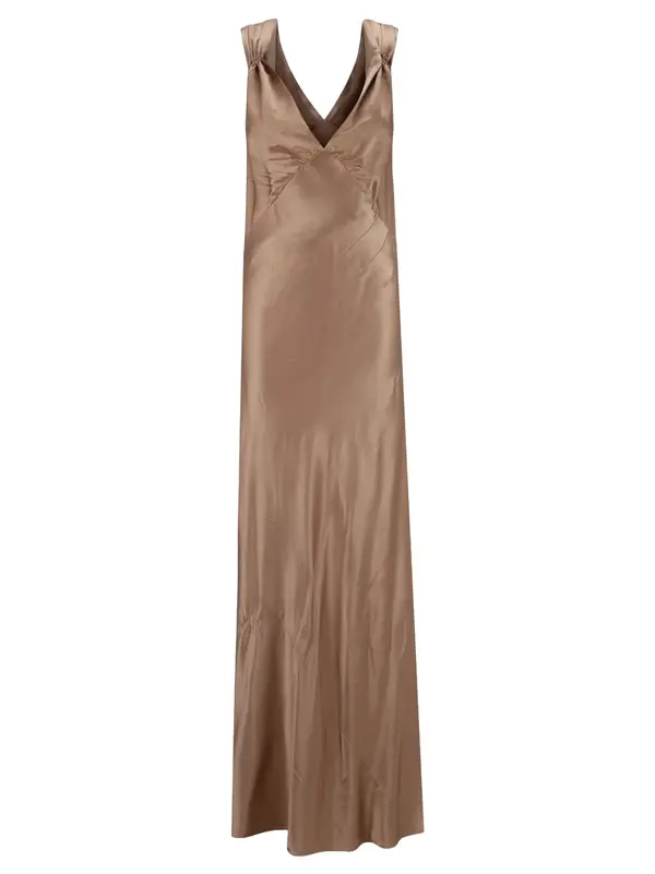 Saint Laurent Satin Gown - Neutrals