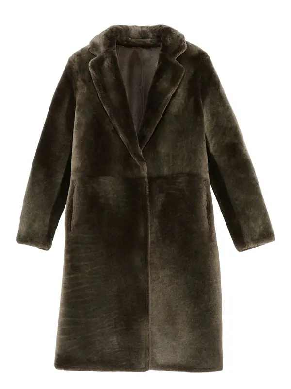 YVES SALOMON Shearling Coat - Grey