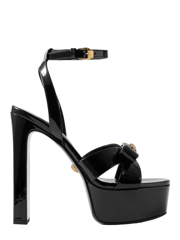 Versace Platform Sandals - Black