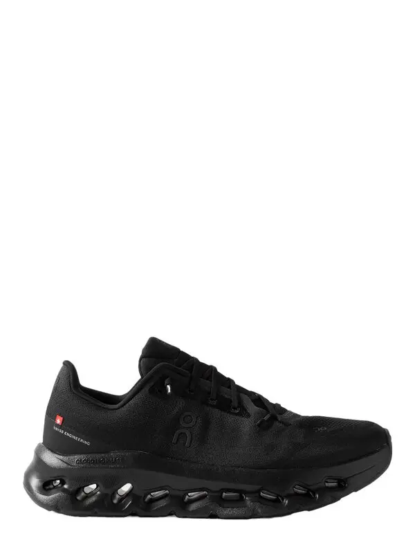 On Cloudtilt Stretch-knit Sneakers - Black