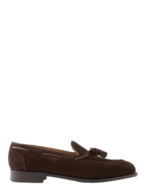 EDWARD GREEN Belgravia Tasseled Loafers - Brown