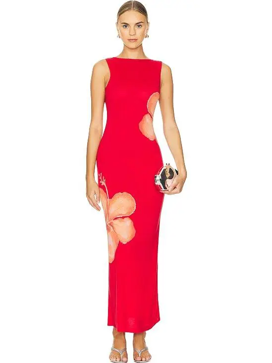 LOVERS AND FRIENDS Vicenta Maxi Dress - Red