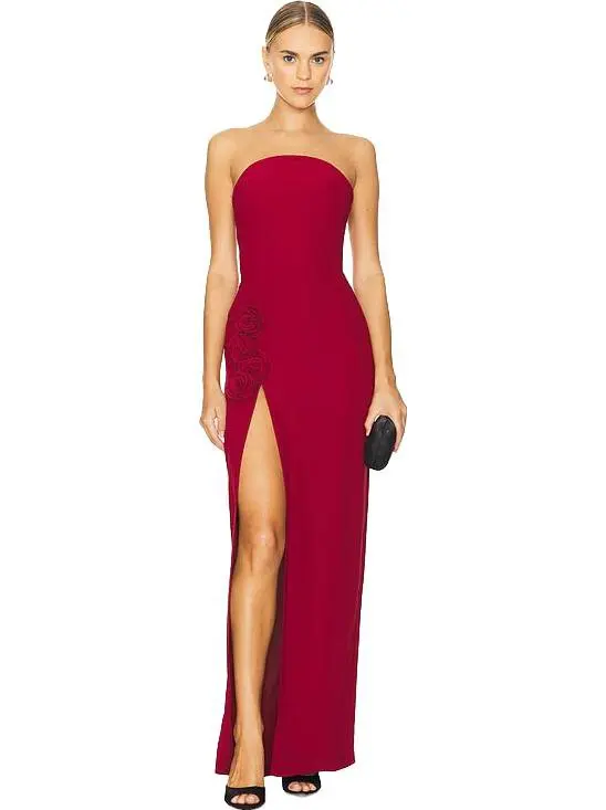 Amanda Uprichard X Revolve Wolfe Gown - Red