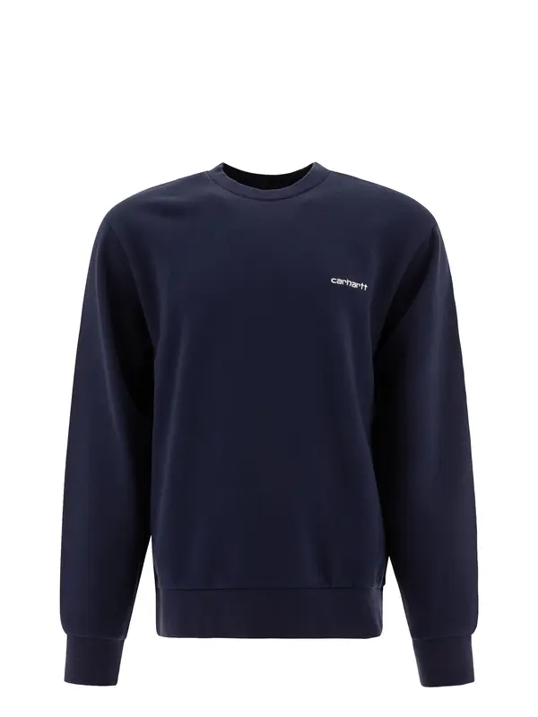 Carhartt Work In Progress Script Embroidery Sweatshirt - Blue