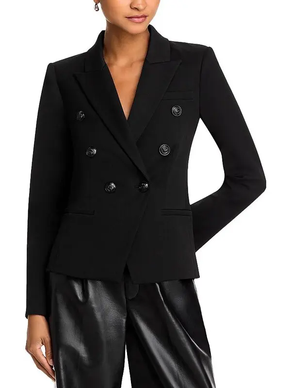 L'Agence Marie Double Breasted Blazer - Black