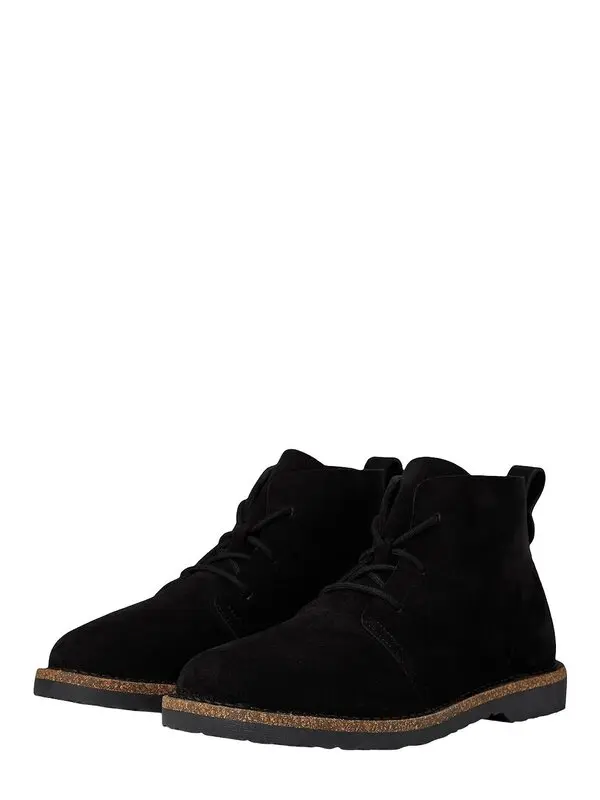 BIRKENSTOCK Uppsala Mid Lace-up Suede Boots - Black