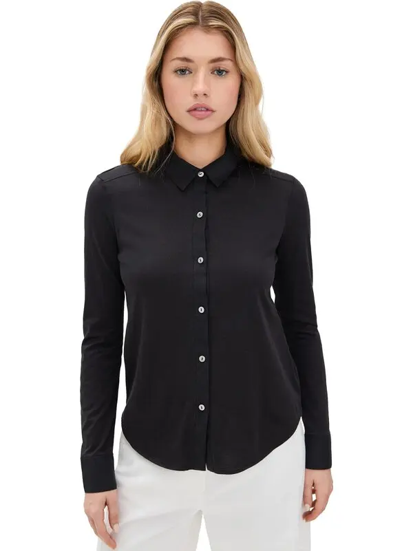 Theory Riduro Long Sleeve Shirt - Black