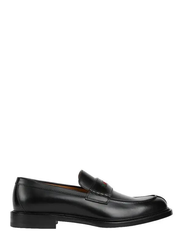 Gucci S Loafer With Web - Black