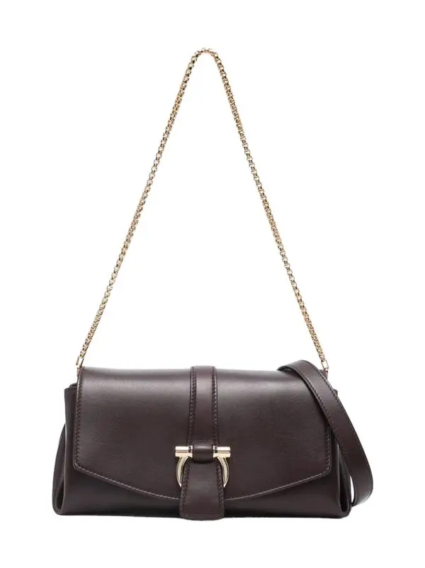 FERRAGAMO Mini Front-flap Cross Body Bag - Brown