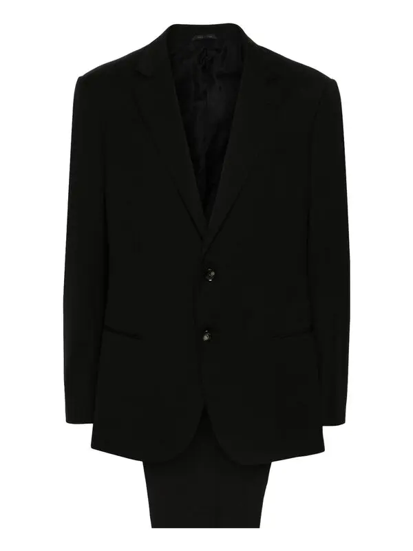 Giorgio Armani Virgin Wool Suit - Black
