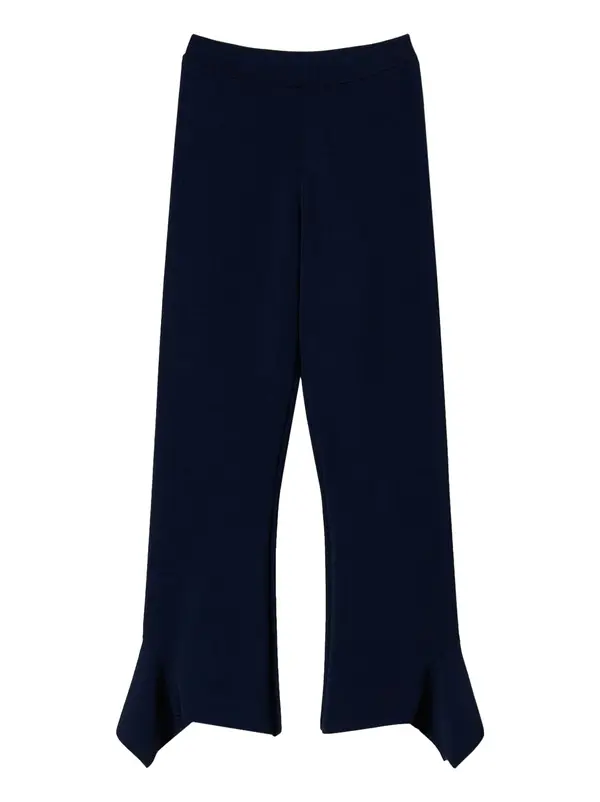 TWINSET Ruffle-detail Trousers - Blue