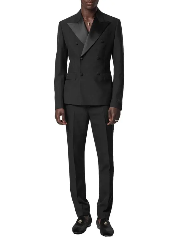 Versace Double-breasted Blazer - Black