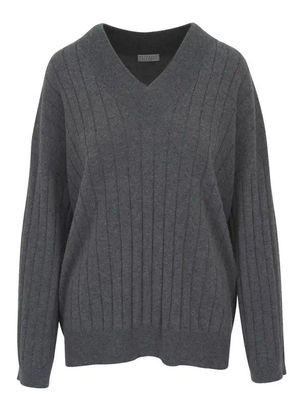 Brunello Cucinelli Cashmere Jumper - Grey