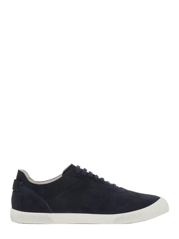 Giorgio Armani Suede Sneakers - Navy Blue