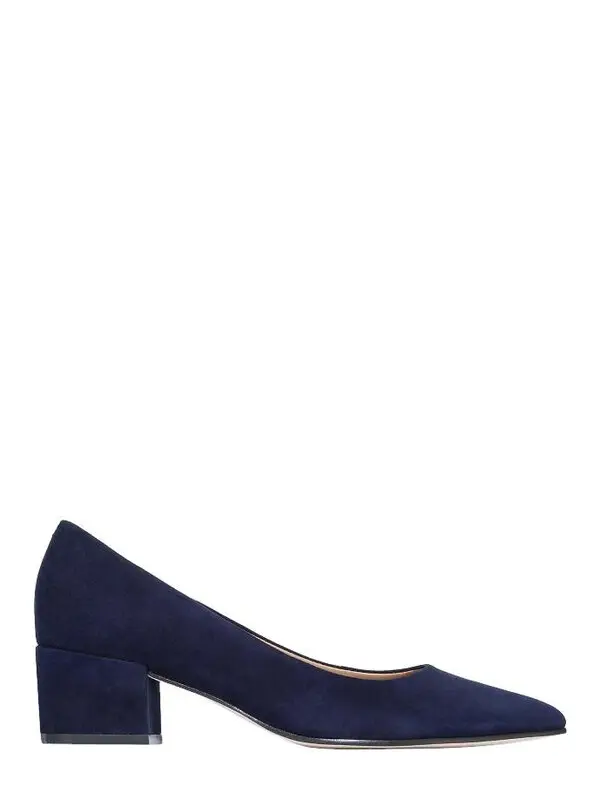 Bernardo Milie Block Heel Pumps - Dark Navy