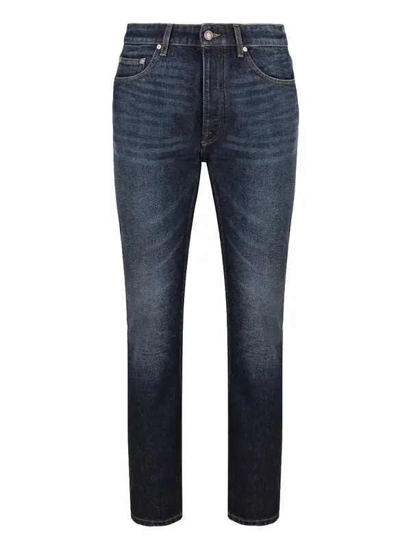 Palm Angels Stretch Cotton Jeans - Navy