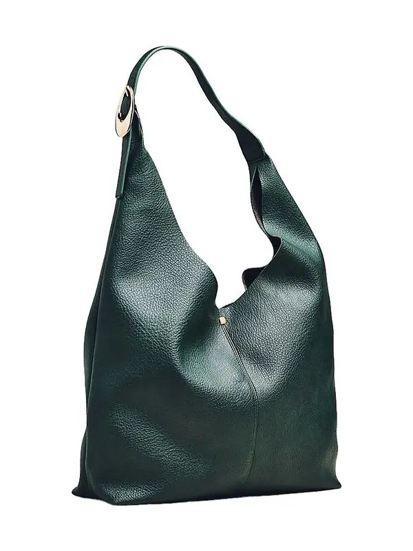 Anthropologie The Love Knot Slouchy Buckle Bag - Emerald