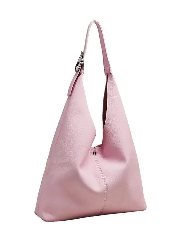 Anthropologie The Love Knot Slouchy Buckle Bag - Pink
