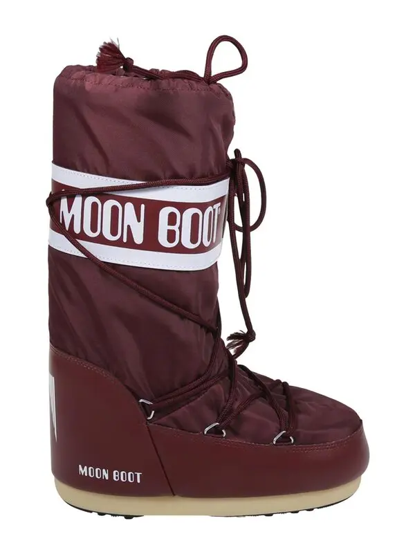 Moon Boot Lace-up Boots - Burgundy