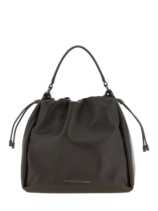 Brunello Cucinelli Drawstring Handbag - Brown