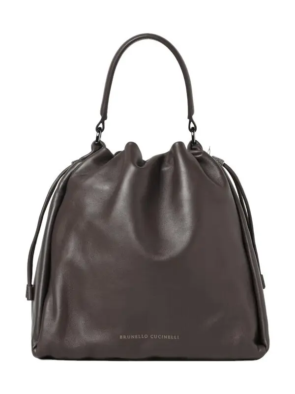 Brunello Cucinelli Drawstring Handbag - Dark