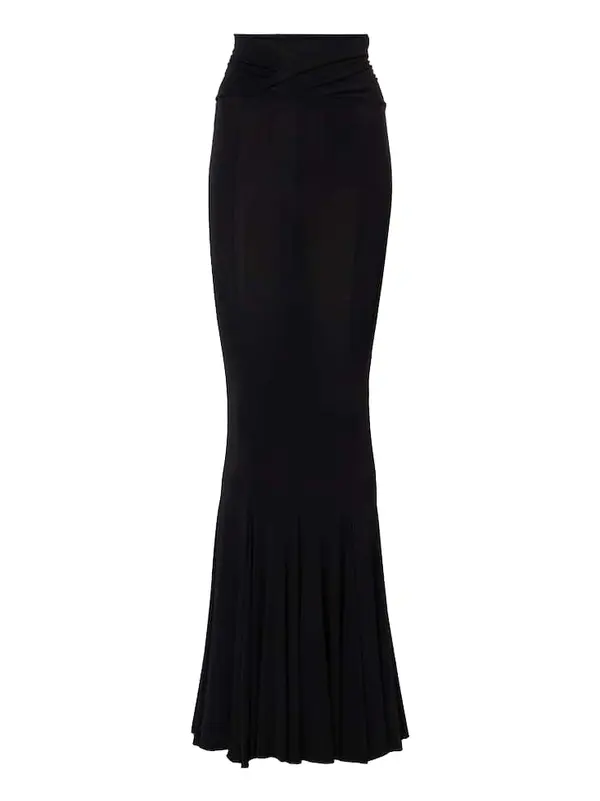 NENSI DOJAKA Jersey Maxi Skirt - Black