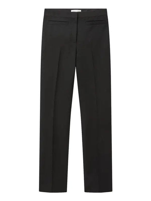 Veronica De Piante Riley Trousers In Wool Twill - Black