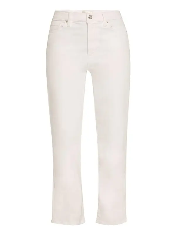 FRAME Le Sleek Straight Leg Jeans - White