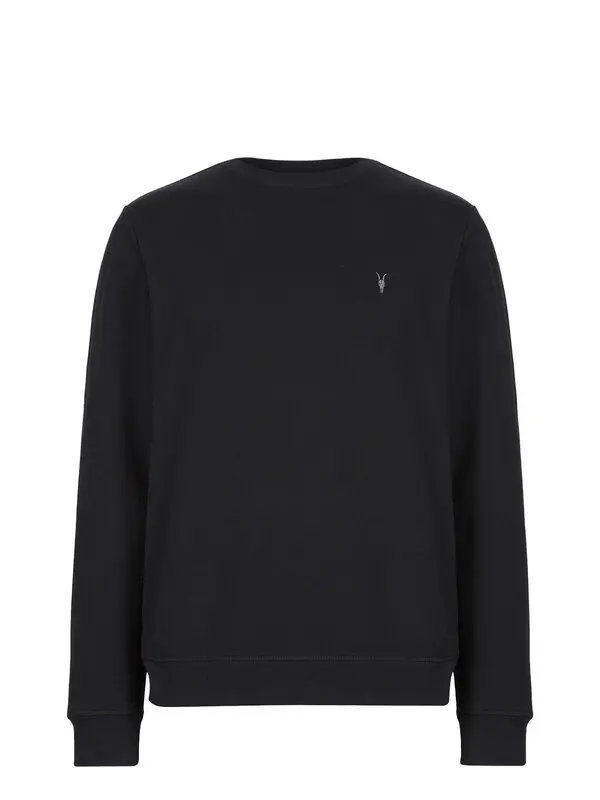ALLSAINTS Organic Cotton Raven Crewneck Sweatshirt - Black