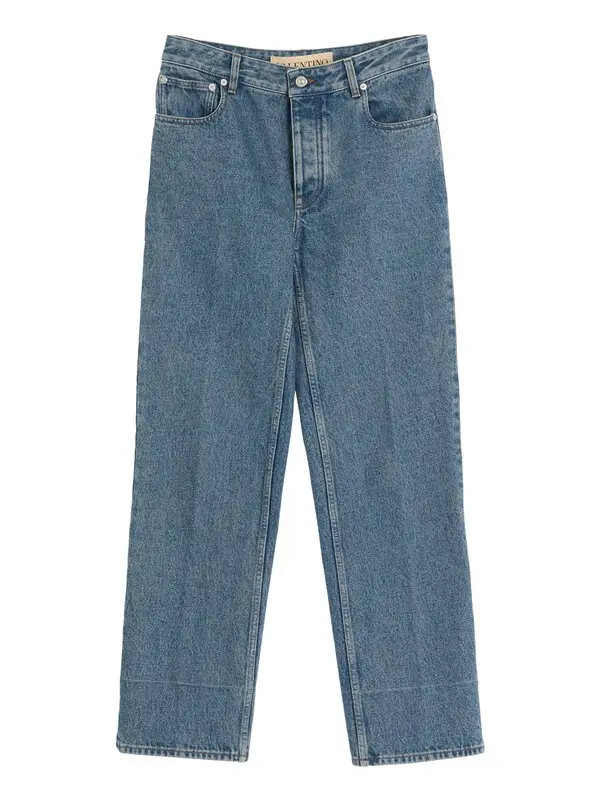 Valentino Garavani Straight Leg Jeans - Blue