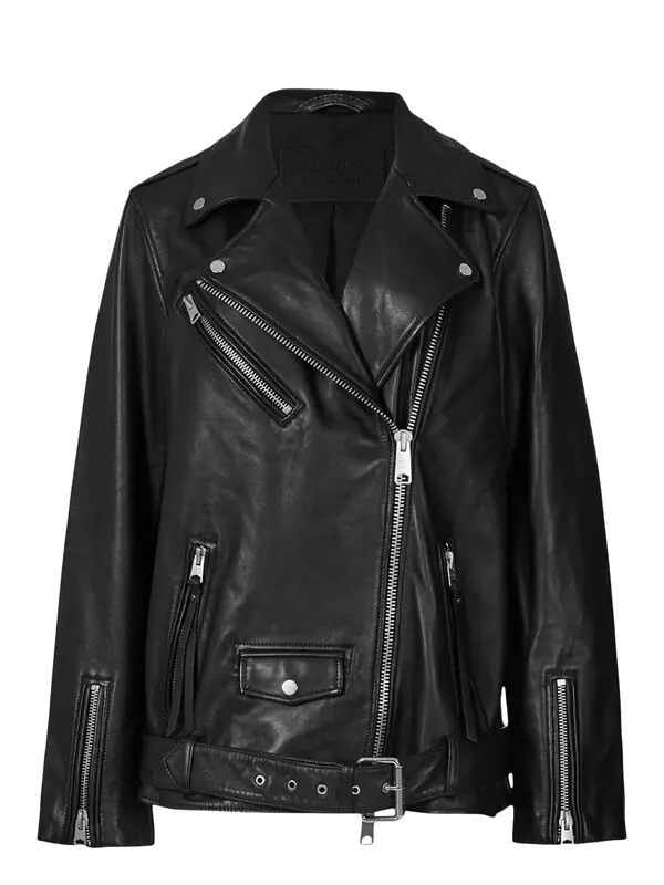 ALLSAINTS Leather Biker Jacket - Black