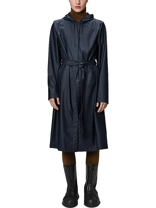 Rains A-line Waterproof Jacket - Navy