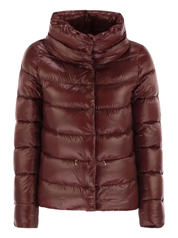 Herno Down Jacket With Ring Collar - Red